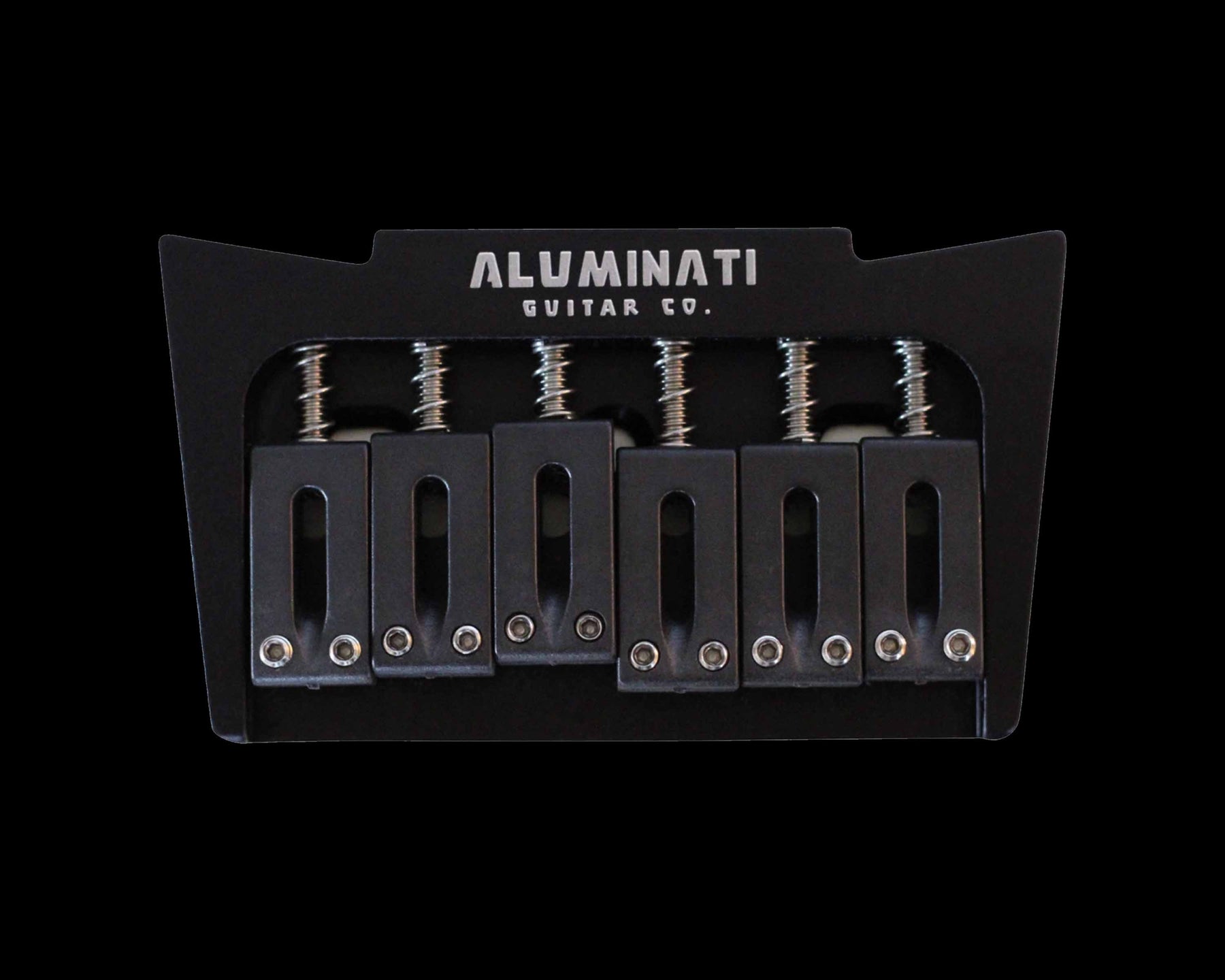 AlumiCrown - High Performance Aluminum Guitar Bridge (Basic Black ...