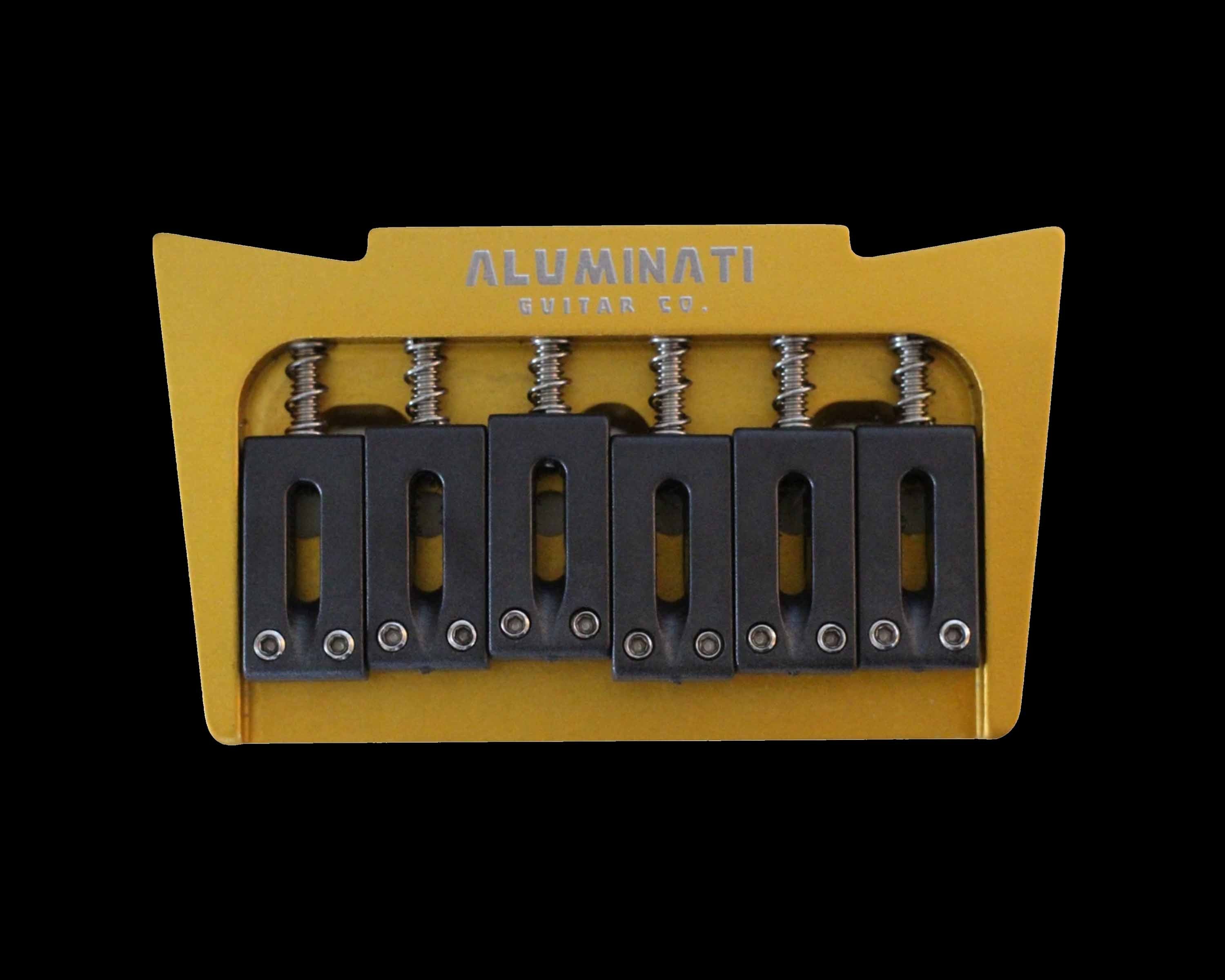 AlumiCrown - High Performance Aluminum Guitar Bridge (Liquid Gold ...